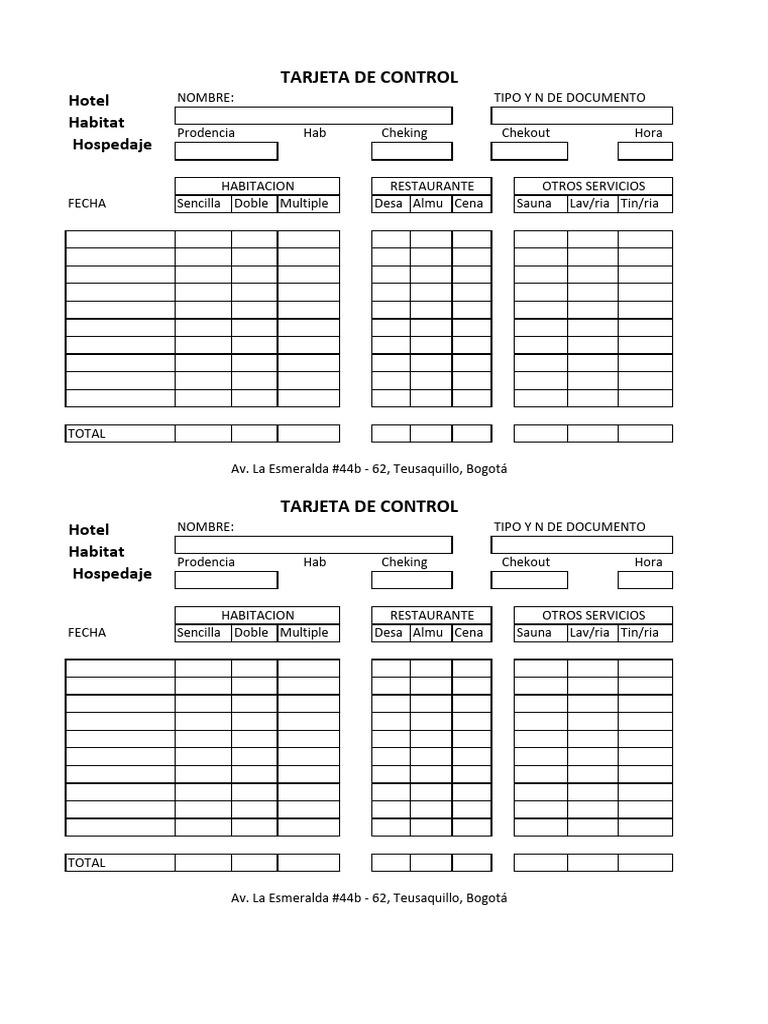 Control Hotel | PDF