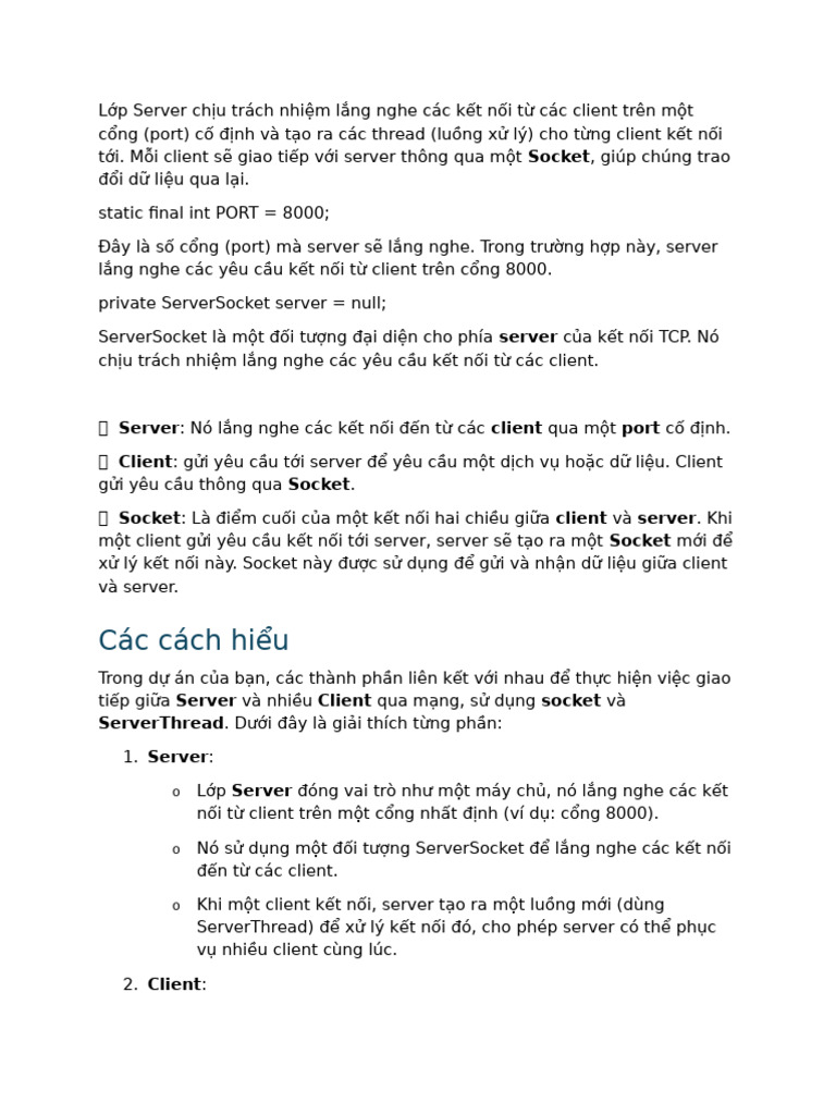 Scoket Cilent Java Sever | PDF
