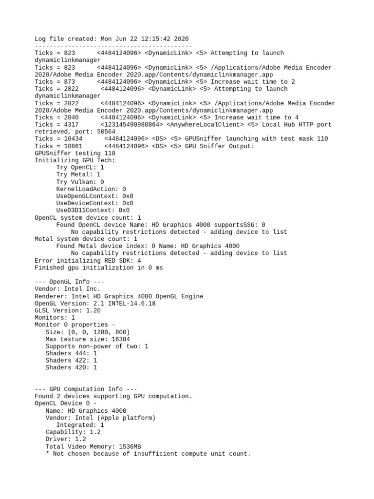 Adobe Media Encoder Log-Last | PDF