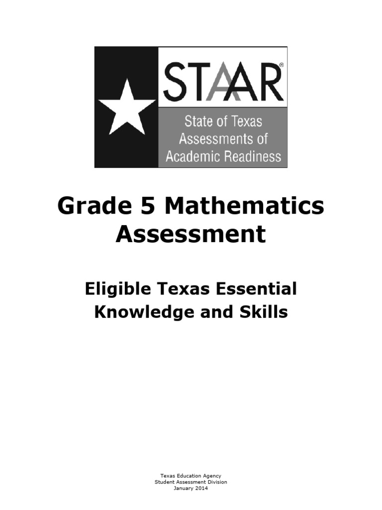 STAAR Grade 5 Math Curriculum Guide | PDF | Mathematics | Knowledge