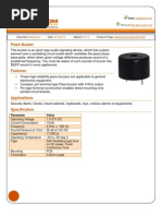 Buzzer - Pinout, Working, Specifications & Datasheet | PDF | Electrical ...
