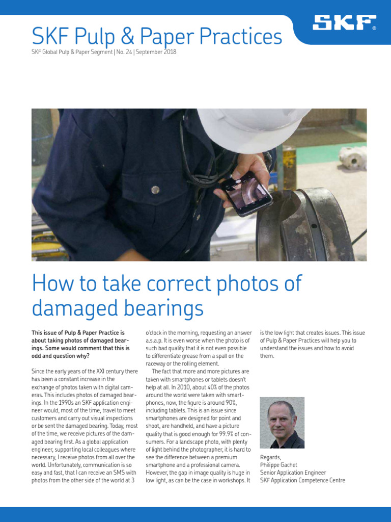 Taking Effective Photos of Damaged Bearings | PDF | Shutter Speed | Camera