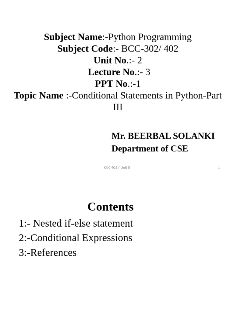 BCC 302 Unit2 Lecture3 | PDF | Computer Programming | Software Engineering