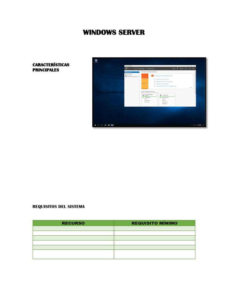 Windows Server | PDF | Microsoft Windows | Servidor (Computación)
