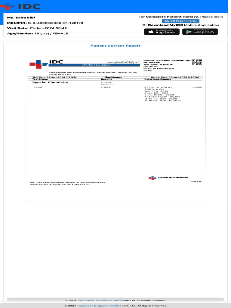 Patient Report | PDF