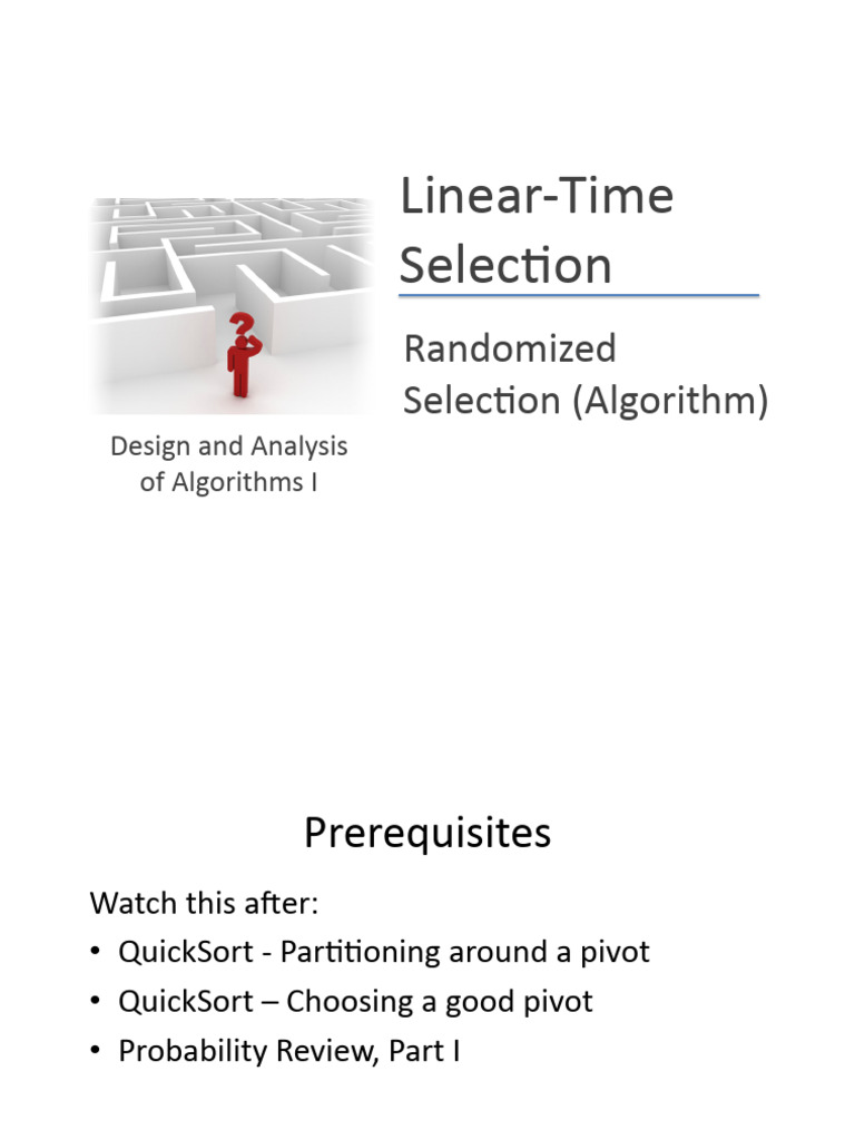 Slides Algo Select Ralgorithm Typed | PDF | Applied Mathematics | Mathematical Logic