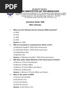 NSS Exam Questions and Answers 2024 | PDF | Government Of India
