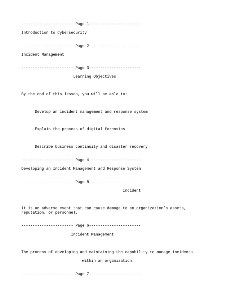 Lesson 5 - Incident Management | PDF | Cloud Computing | Virtualization