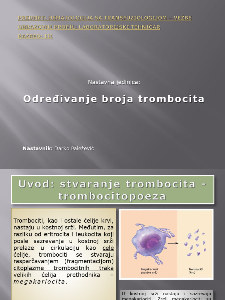 Trombociti | PDF