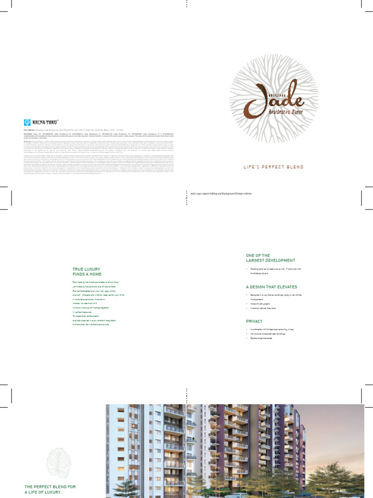 Kalpataru Jade E-Brochure | PDF | Bathroom | Sink