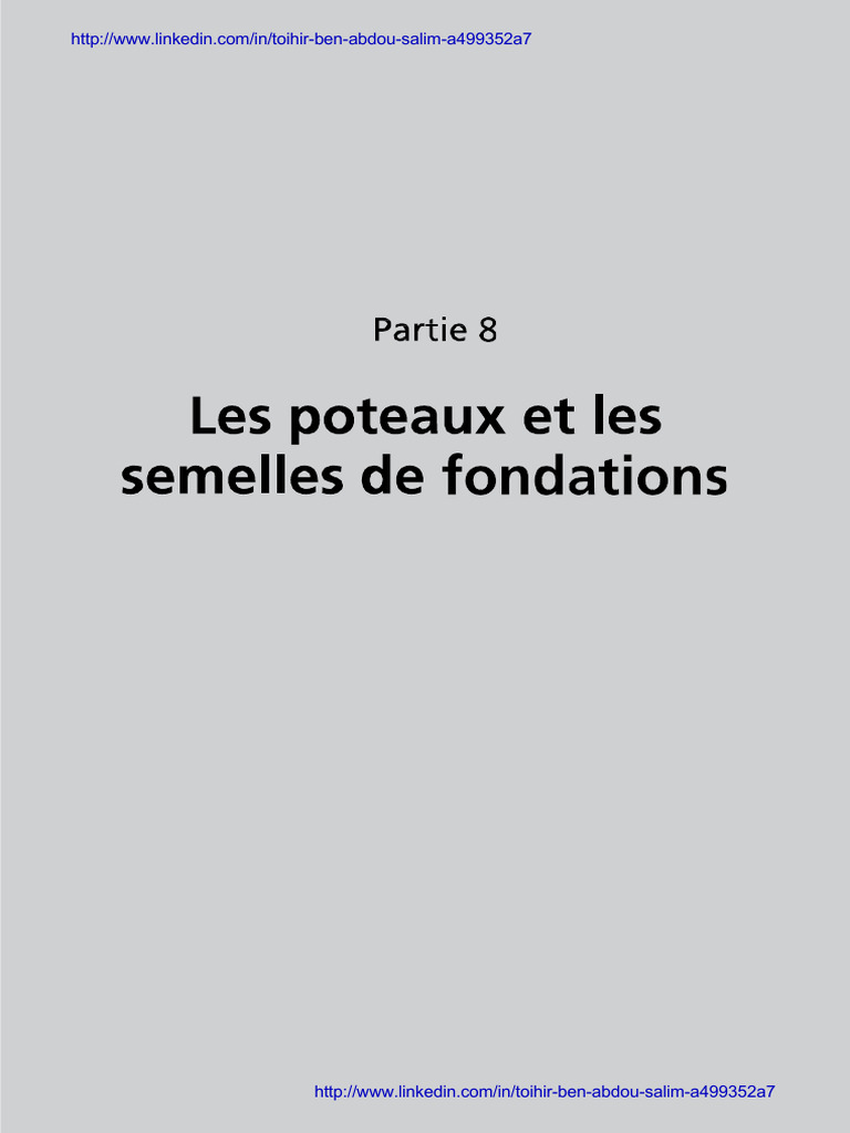 Béton Armé - Poteaux Et Semelles de Fondation | PDF