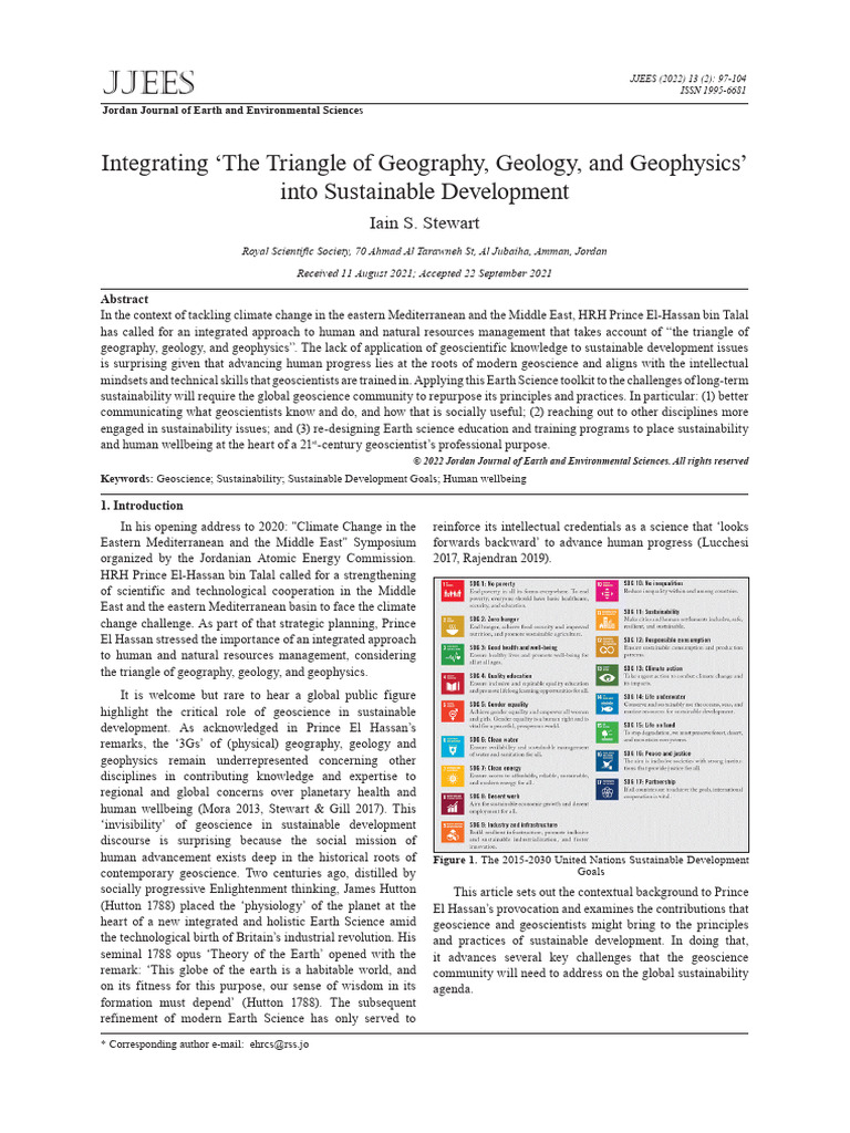 Integrating The Triangle of Geography, Geology, and Geophysics' Into ...