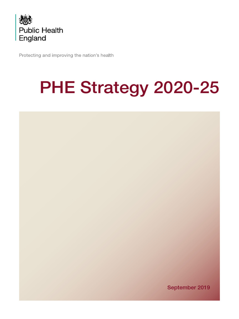 PHE Public Health Strategy 2020-2025 | PDF | Public Health ...