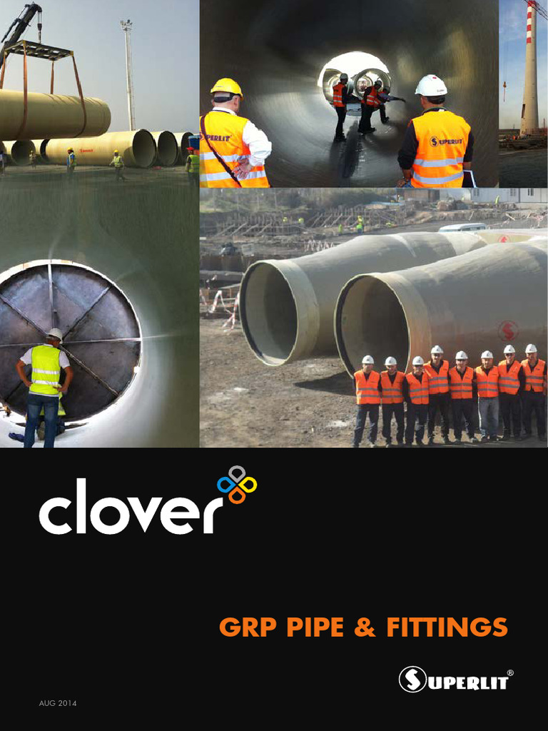 Clover Pipelines GRP Pipe and Fittings Aug 2014 | PDF | Fiberglass ...
