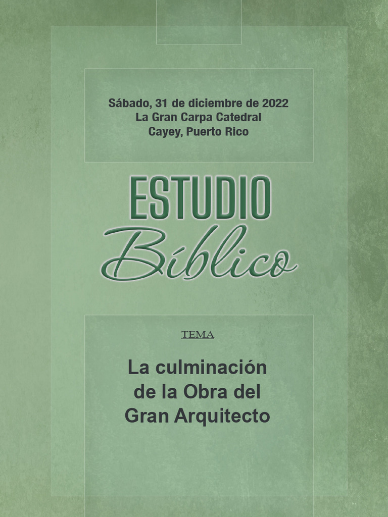 2022-12-31-1-JBP-la Culminacion de La Obra Del Gran Arquitecto-Sencillo ...