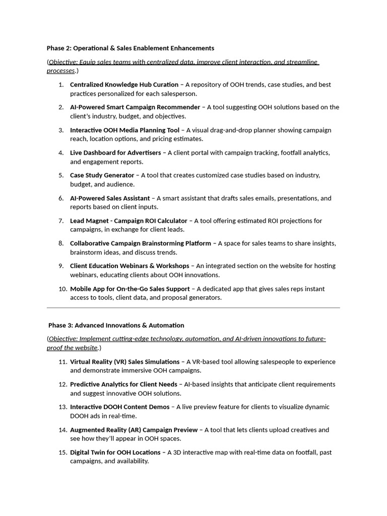 Website Development Plan | PDF | Sales | Virtual Reality