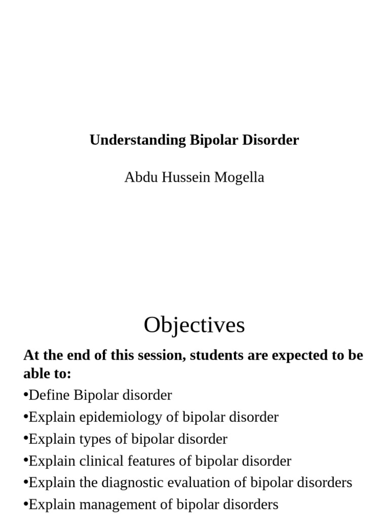 Understanding Bipolar Disorder | PDF | Bipolar Disorder | Mania