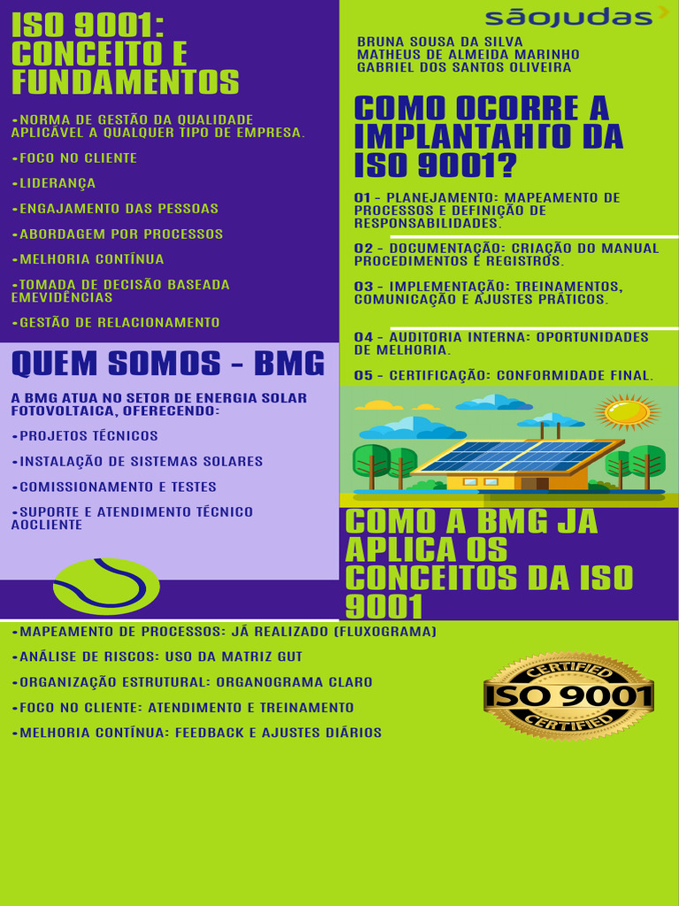 Iso 9001 - BMG Banner | PDF