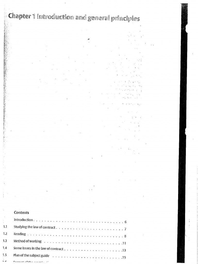 Contract Law - Chapter 1 - Intro | PDF