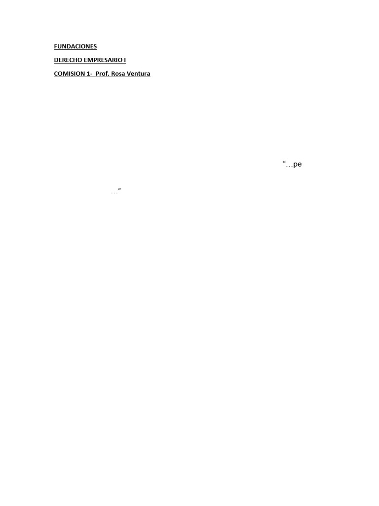 FUNDACIONES | PDF | Fundación (sin fines de lucro) | Sociedad de responsabilidad limitada