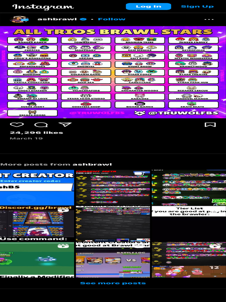 Ash Haque All Brawler Trios in Brawl Stars! by @truwolfbs #Brawlstars ...