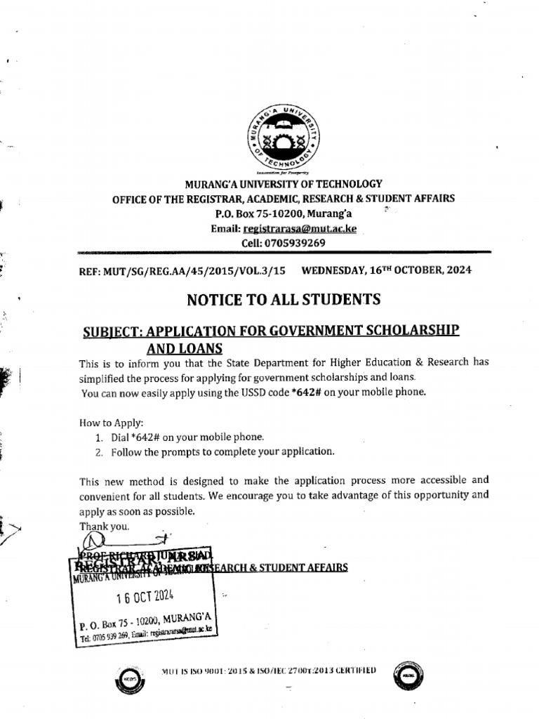 Application For Government Scholarship20241016 - 15292834 | PDF
