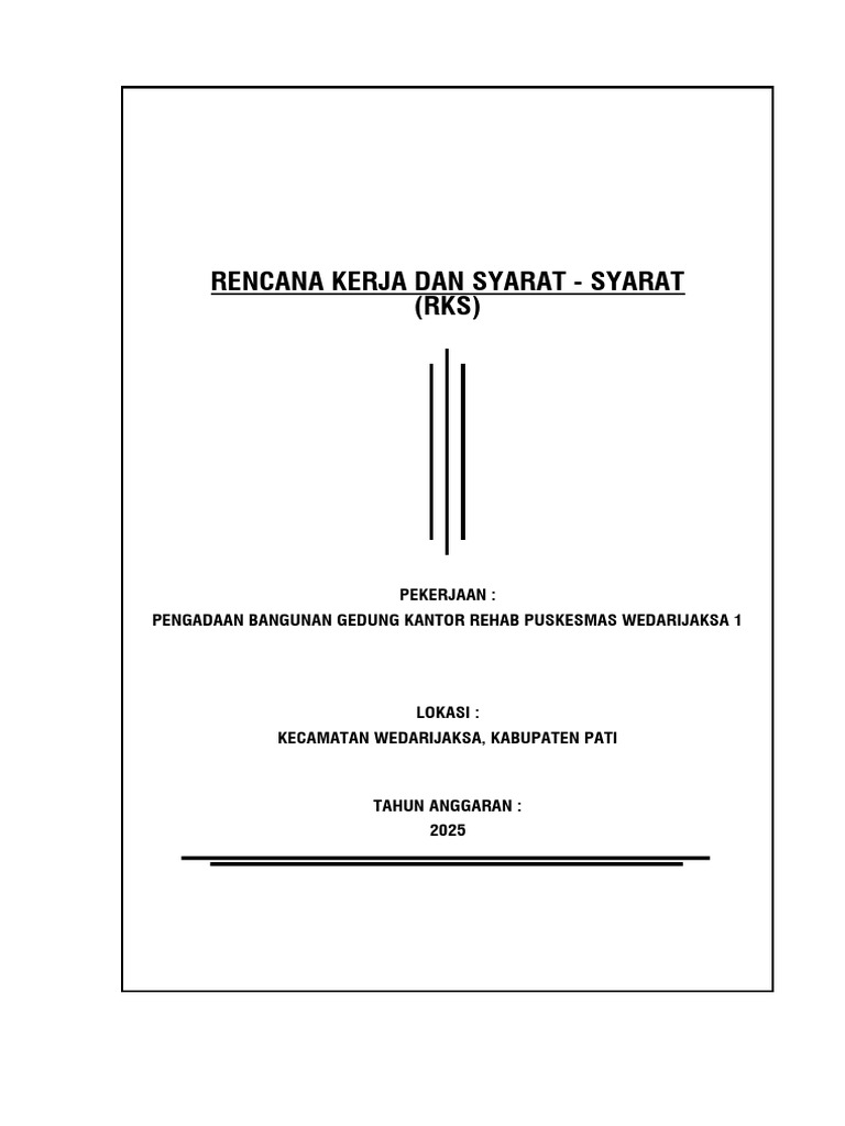 Rks - Rehab Puskesmas | PDF