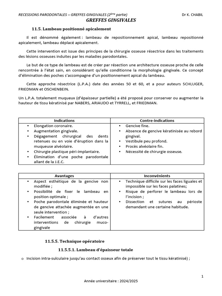 Greffes Gingivales | PDF | Greffe d'organe | Suture (médecine)