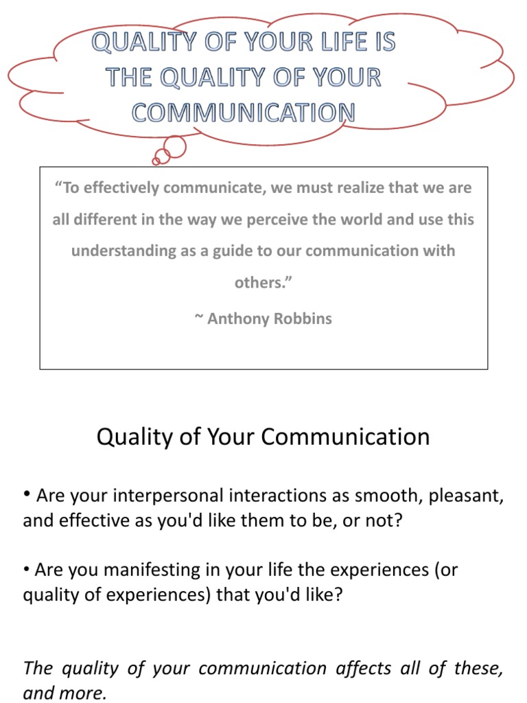 "To Effectively Communicate, We Must Realize That We Are All Different ...