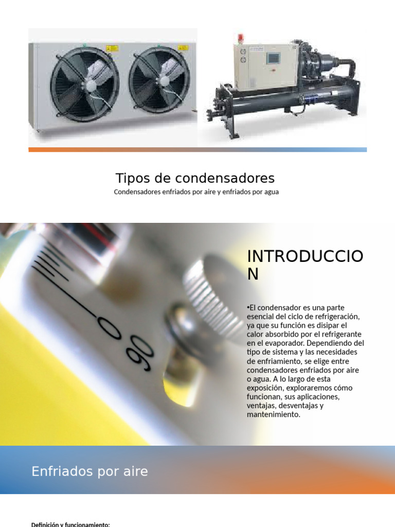 Tipos de Condensadores Completo | PDF | Refrigerante | Agua