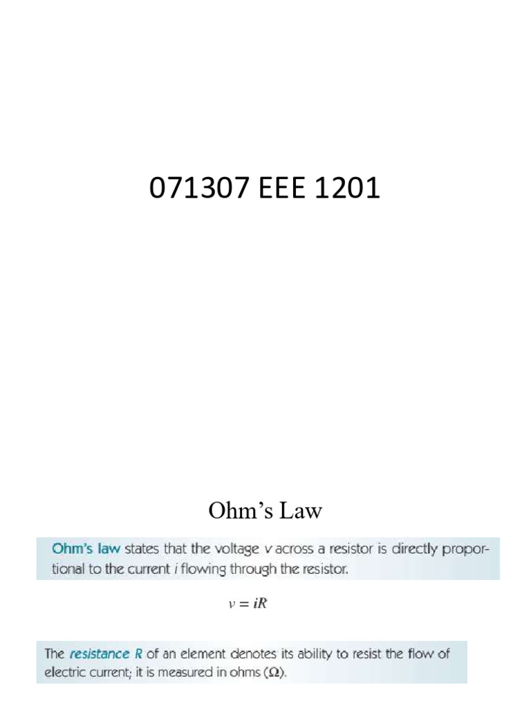 EEE 1201 Part 2 | PDF