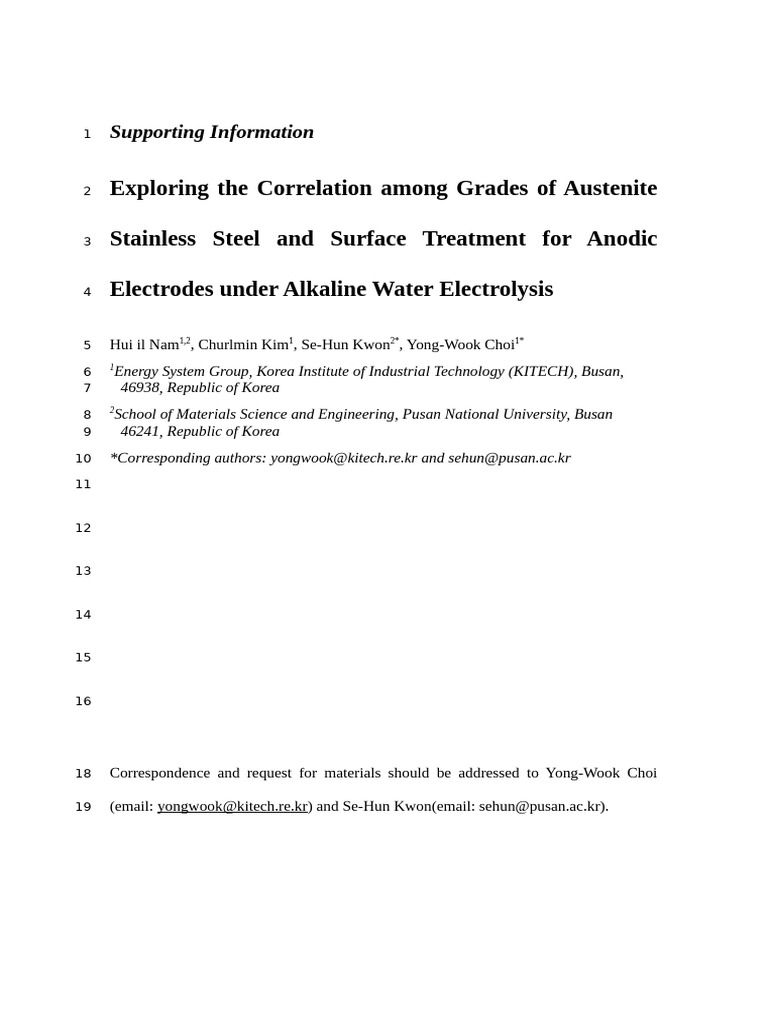 1 s2.0 S2468023024018480 mmc1 | PDF | Electrochemistry | Chemical Reactions
