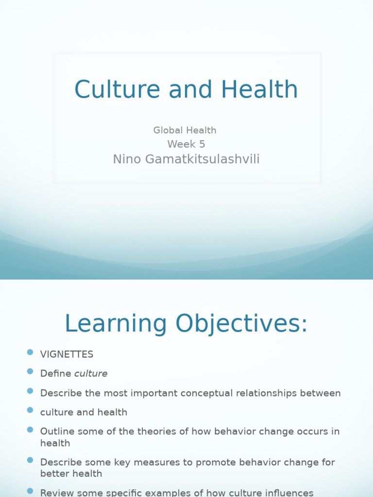 Culture and Health | PDF | Breastfeeding | Pregnancy