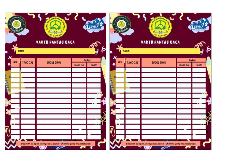 Kartu Baca Muzdalifah | PDF