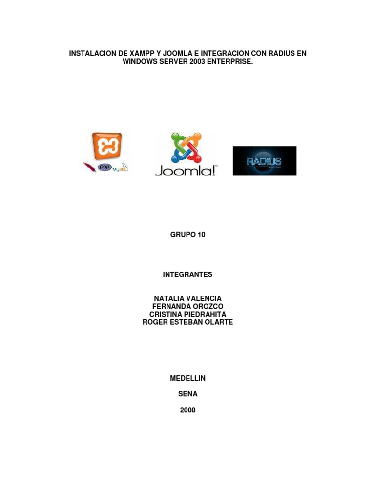 Manual de Instalacion de Xampp y Joomla | PDF | Php | Directorio Activo