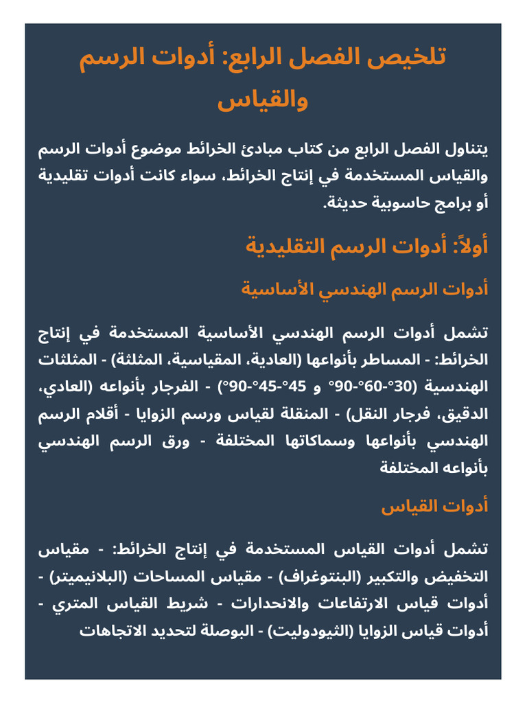 Maps Chapter4 Summary White Text | PDF