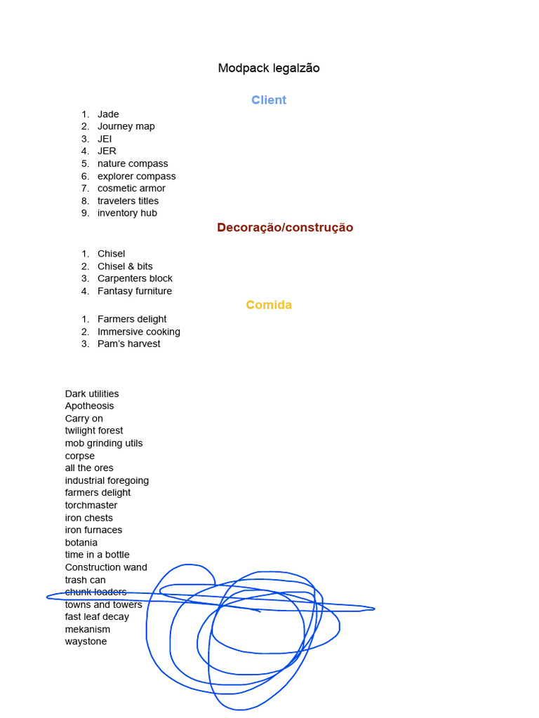 Modpack Legalzão: Client | PDF