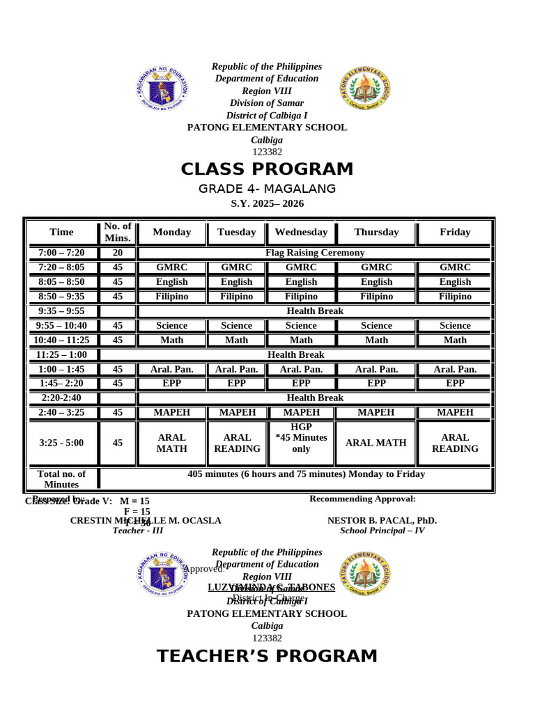 Matatag Class Program 2026 2025 | PDF | Southeast Asia | Government ...