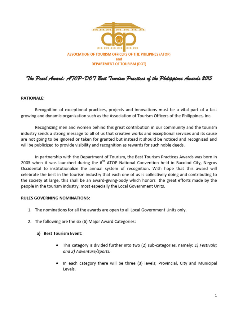 2024 ATOP Pearl Awards Winners List | PDF