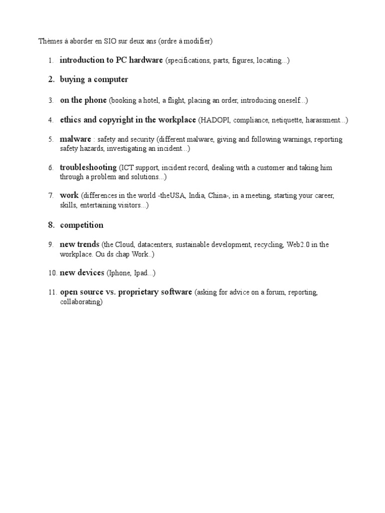 1112 Thèmes SIO | PDF | Computers