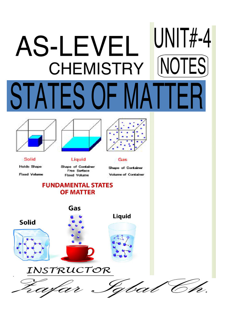 States of Matter Questions | PDF | Gases | Molecules