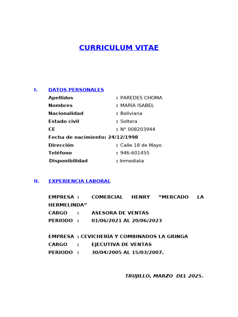 CV Documentado | PDF