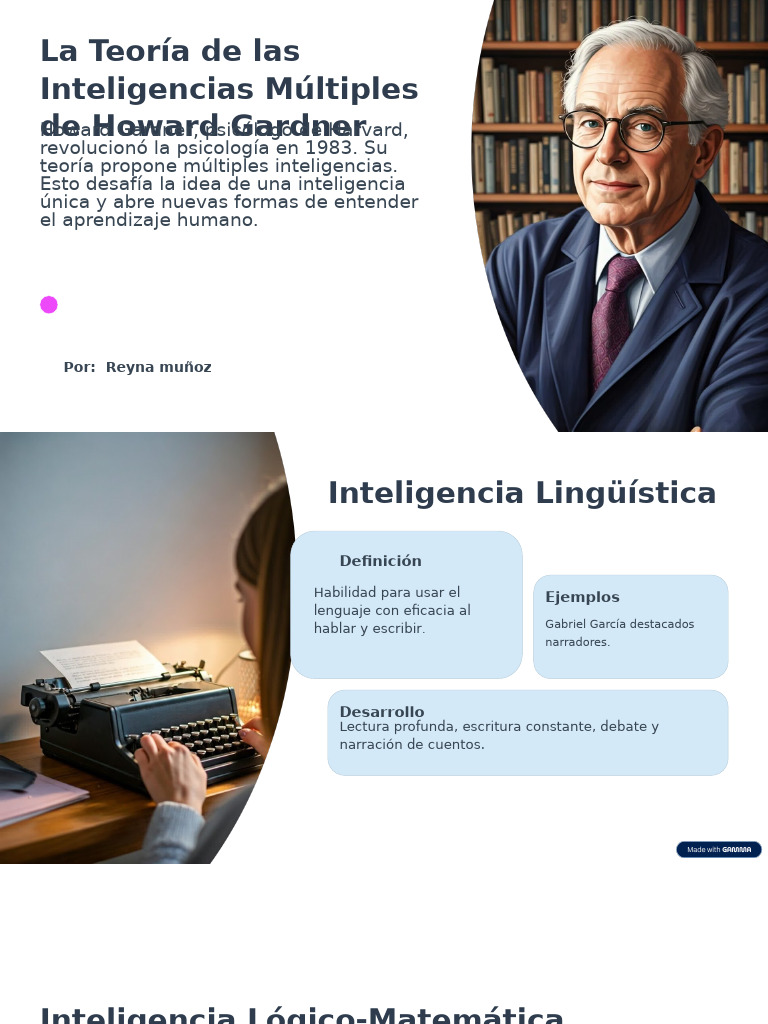 La Teoria de Las Inteligencias Multiples de Howard Gardner | PDF ...
