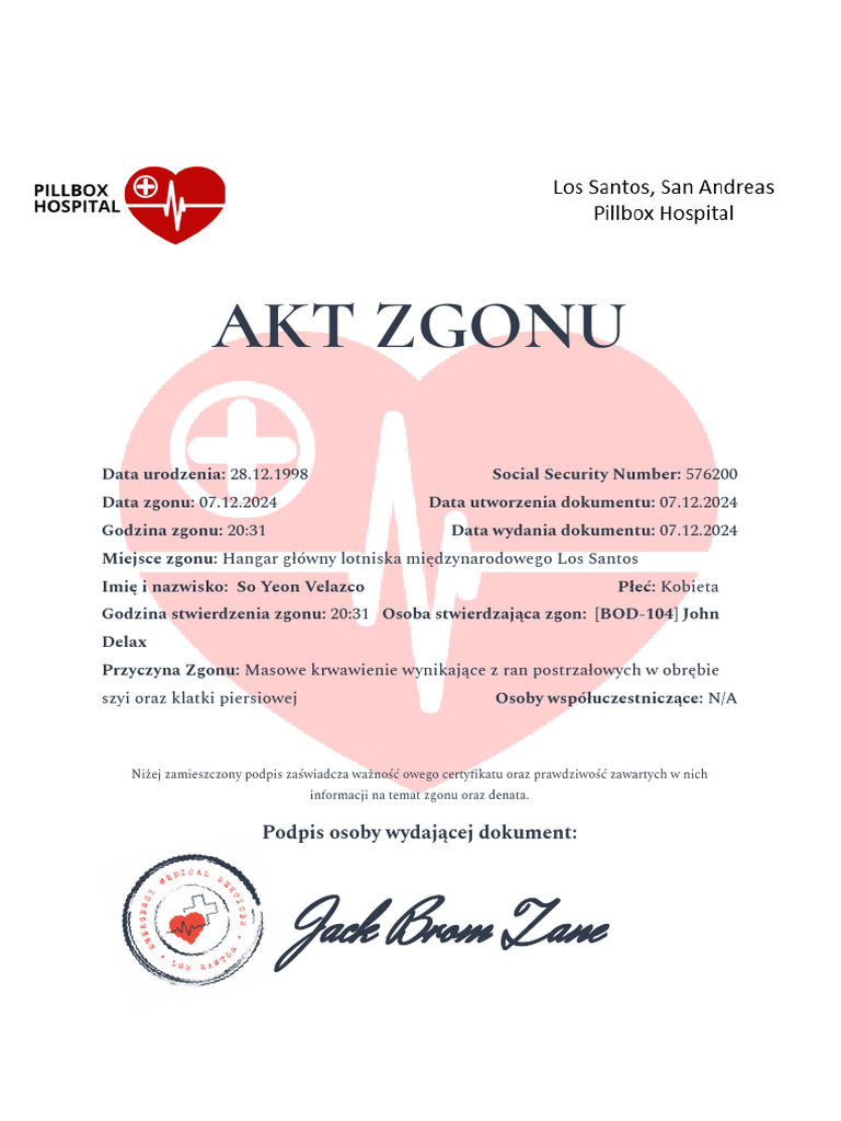 AKT ZGONU - So Yeon Velazco | PDF