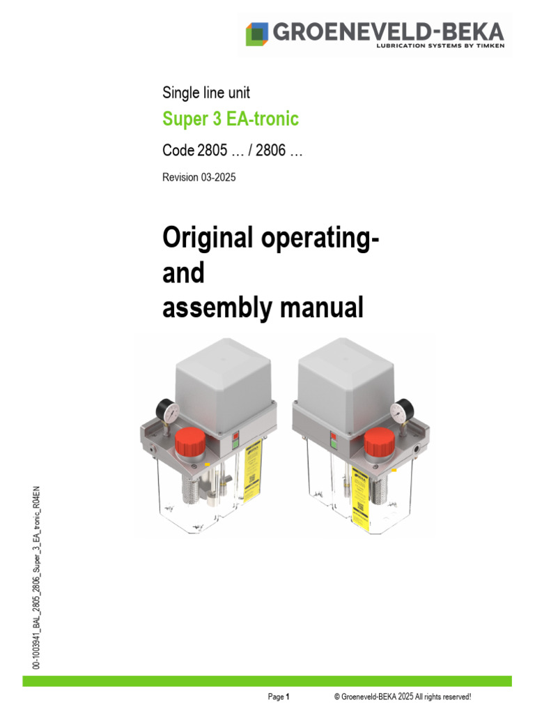 Super 3 EA-tronic Manual 2025 | PDF
