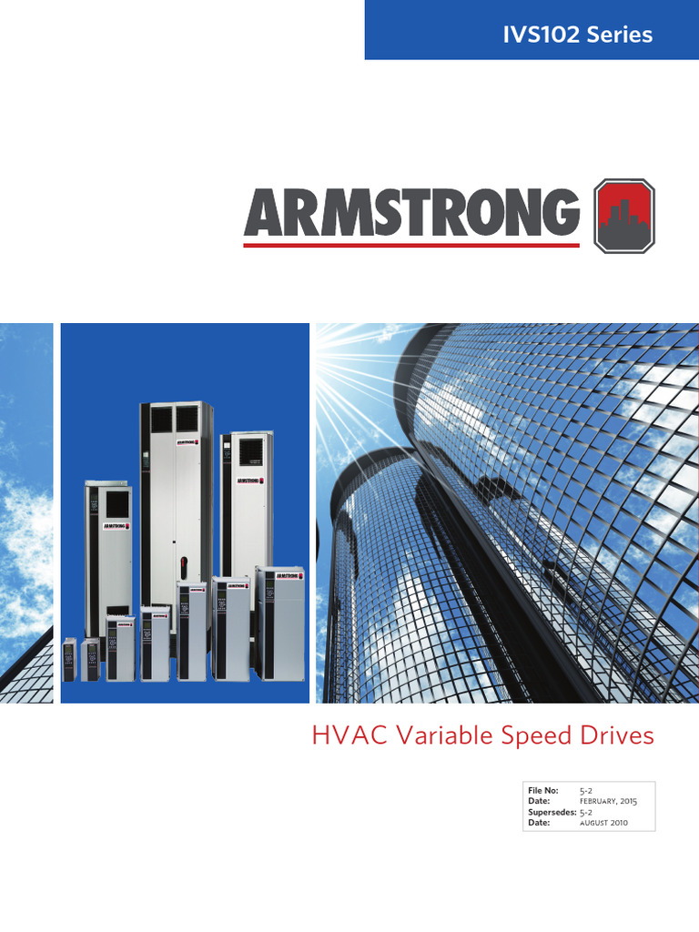 Armstrong IVS102 Variable Speed Drives | PDF | Pump | Energy Conservation