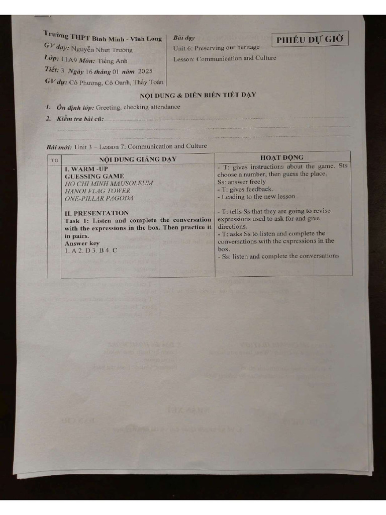 Phieu Du Gio 2025 | PDF