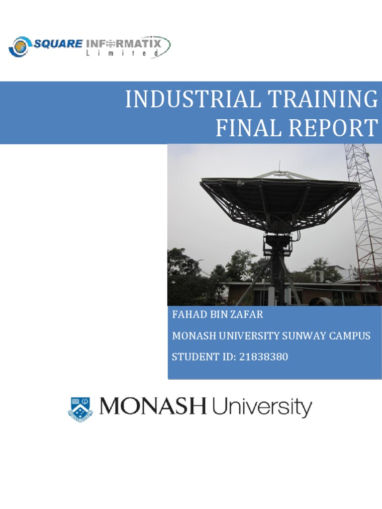 Industrial Training Final Report | PDF | Very Small Aperture Terminal ...