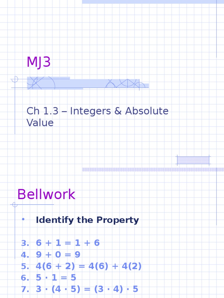 Integers & Absolute Value | PDF | Numbers | Inequality (Mathematics)