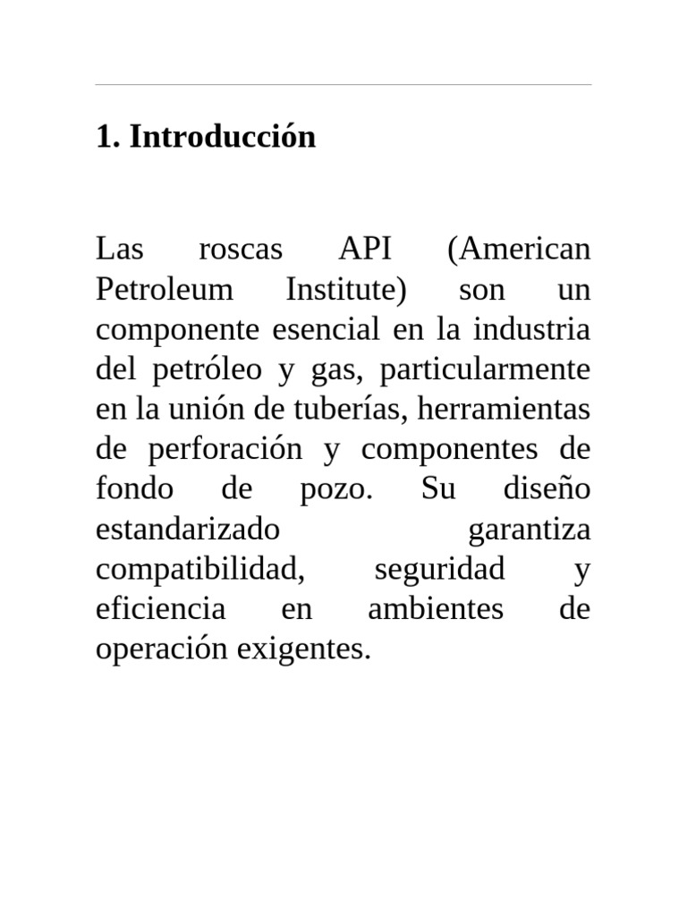 Guía Técnica sobre Roscas API en Petróleo | PDF | Estandarización ...